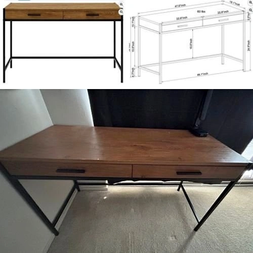 48" Writing Desk with 2 Drawers | Karrot