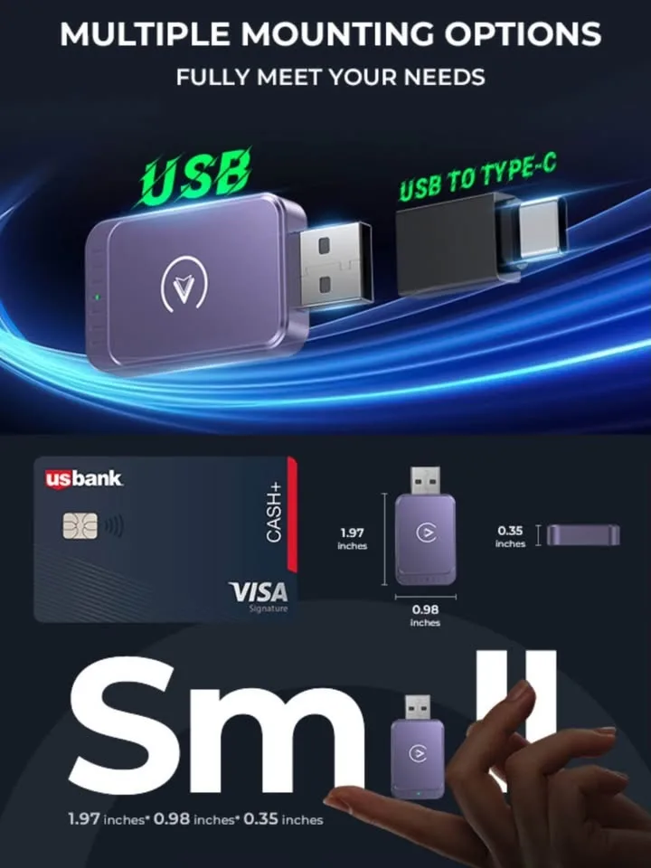 (New) Wireless CarPlay Adapter for iPhone & Android | Karrot