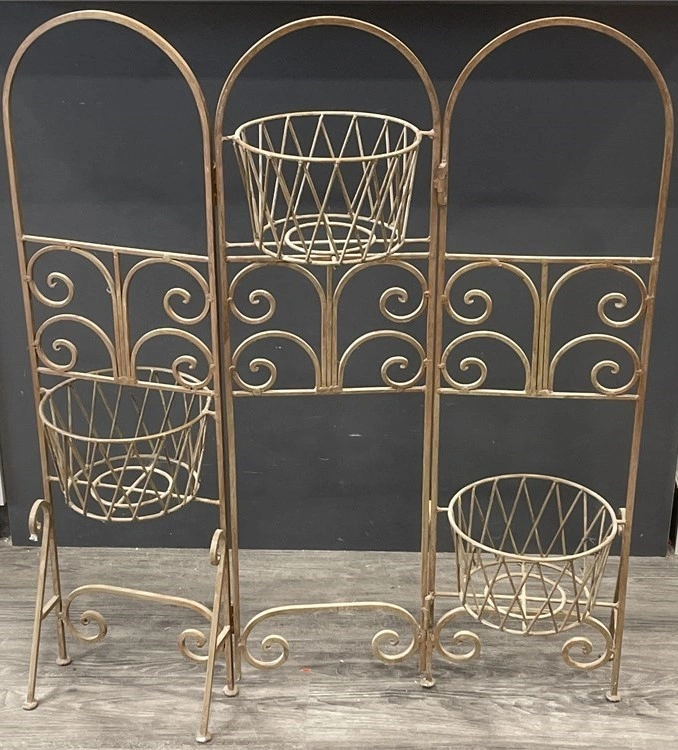 Iron 3-Tier Collapsible Plant Stand – 36” x 11” x 42” | Karrot