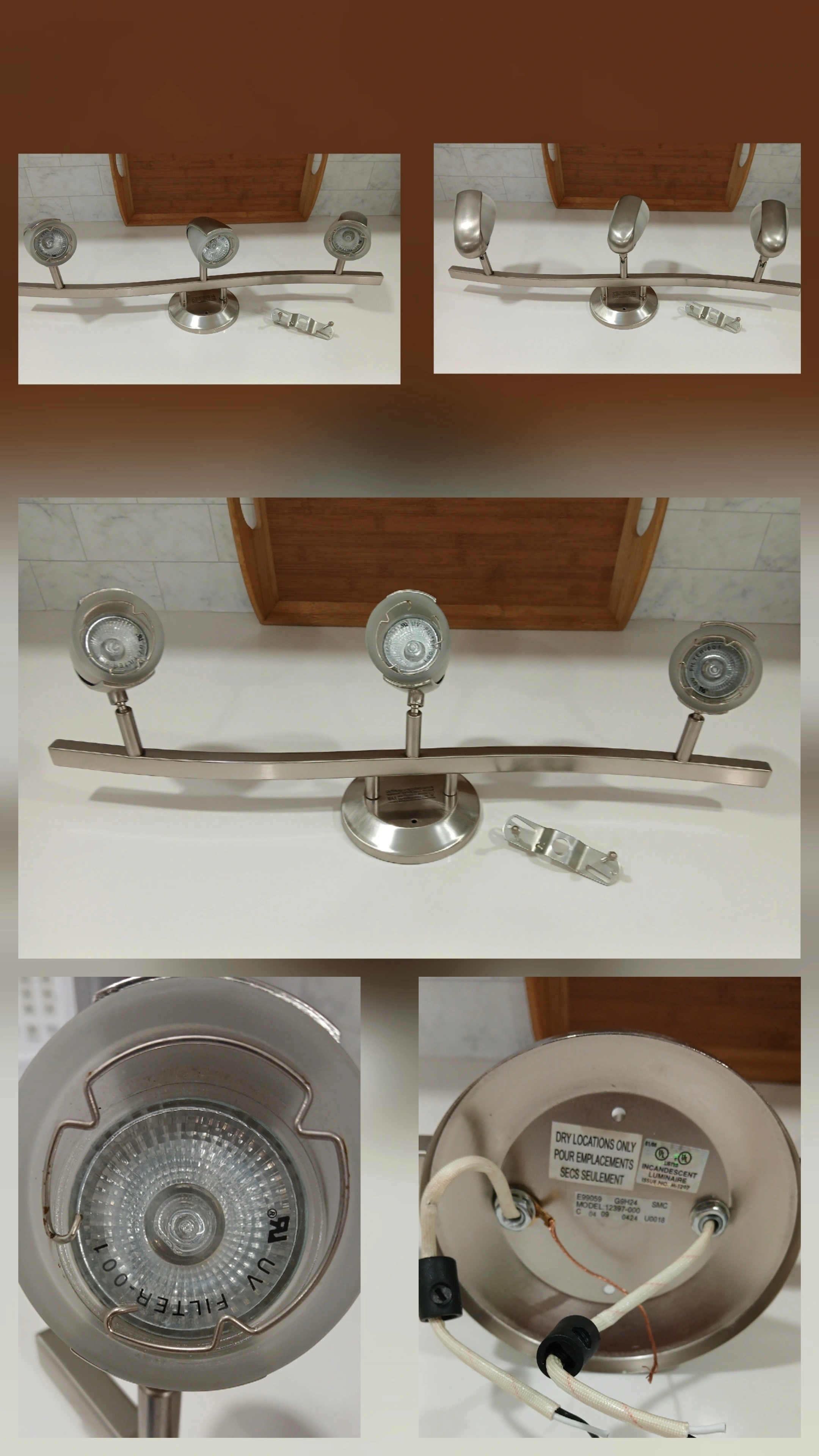 3 Light Led Track Light, with extra shades | Karrot