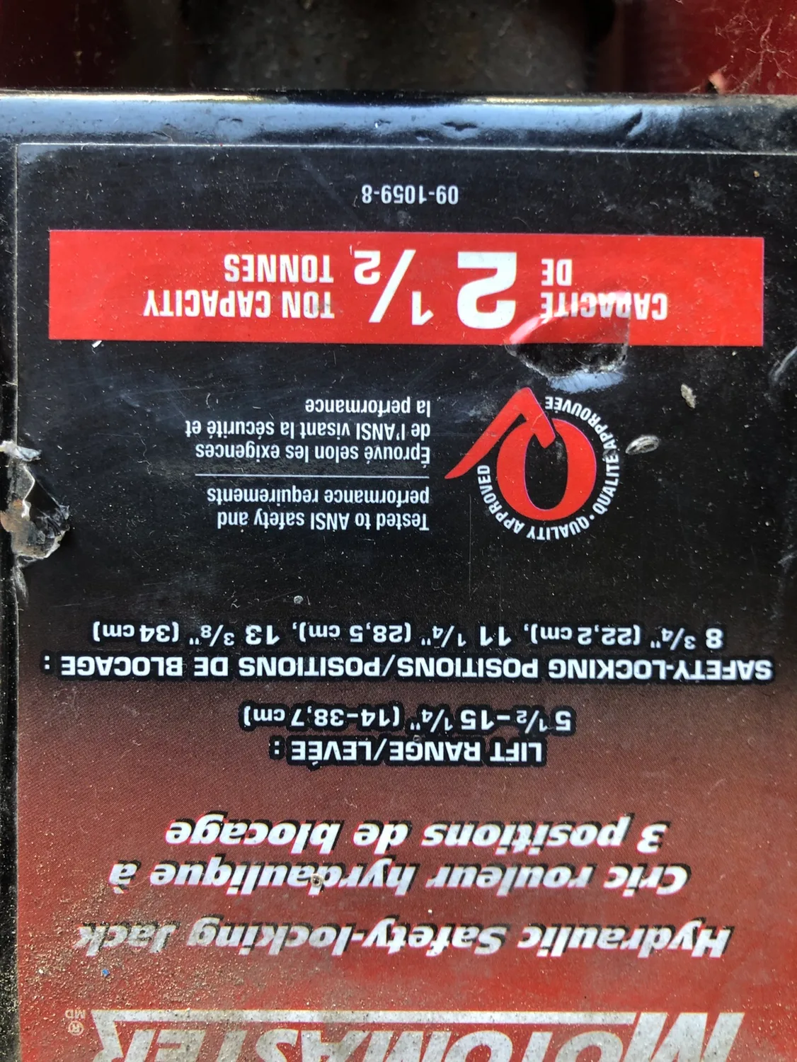 MotorMaster Hydraulic Safety-Locking Jack | Karrot