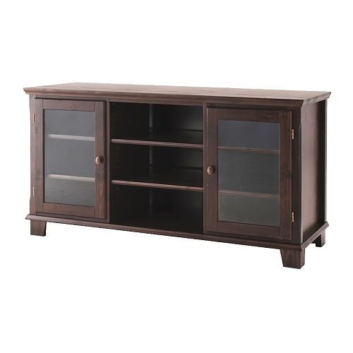 IKEA Markor Entertainment Unit with Glass Doors Rare Karrot