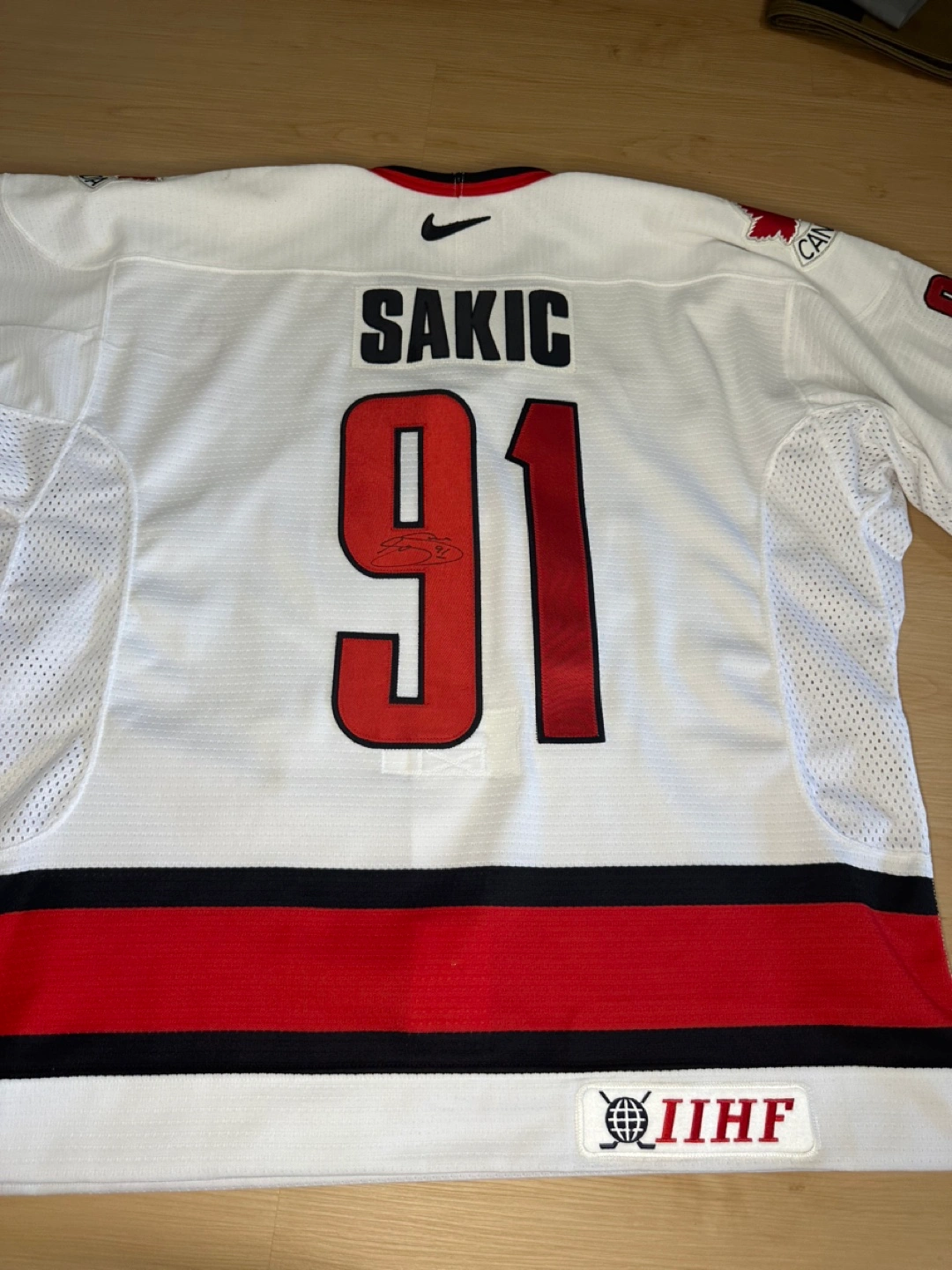 Authentic Autographed Sakic Hockey Jersey | Karrot