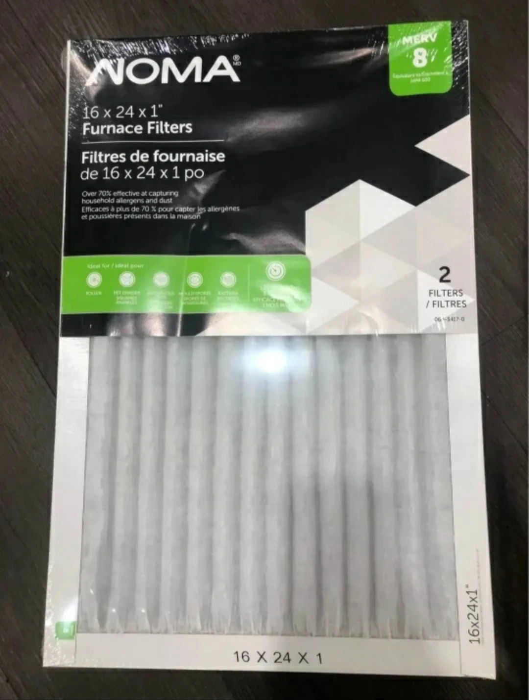 NOMA Furnace Filters 16x24x1