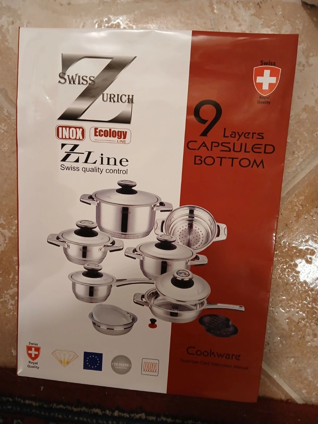 Swiss Zurich Z Line 9 Layer Cookware Set | Karrot