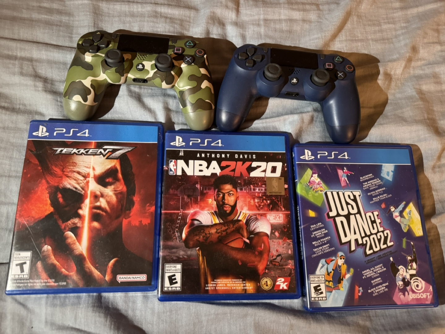 PS4 Games Bundle Tekken 7 NBA 2K20 Just Dance 2022