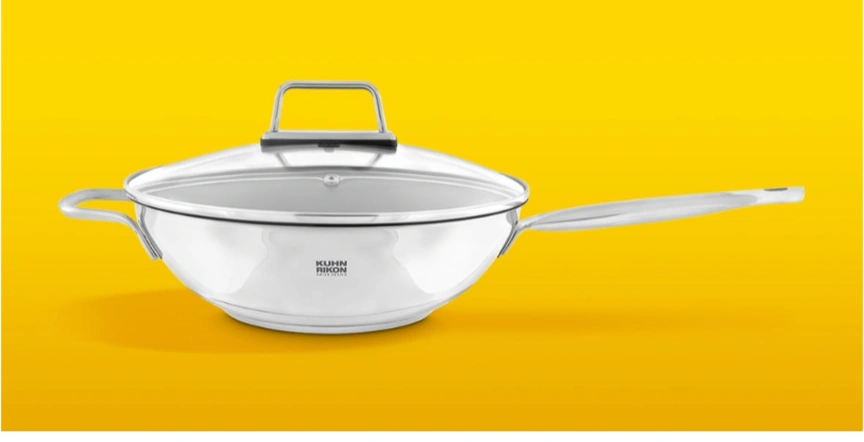 Kuhn Rikon 30cm Wok with Lid - NEW | Karrot