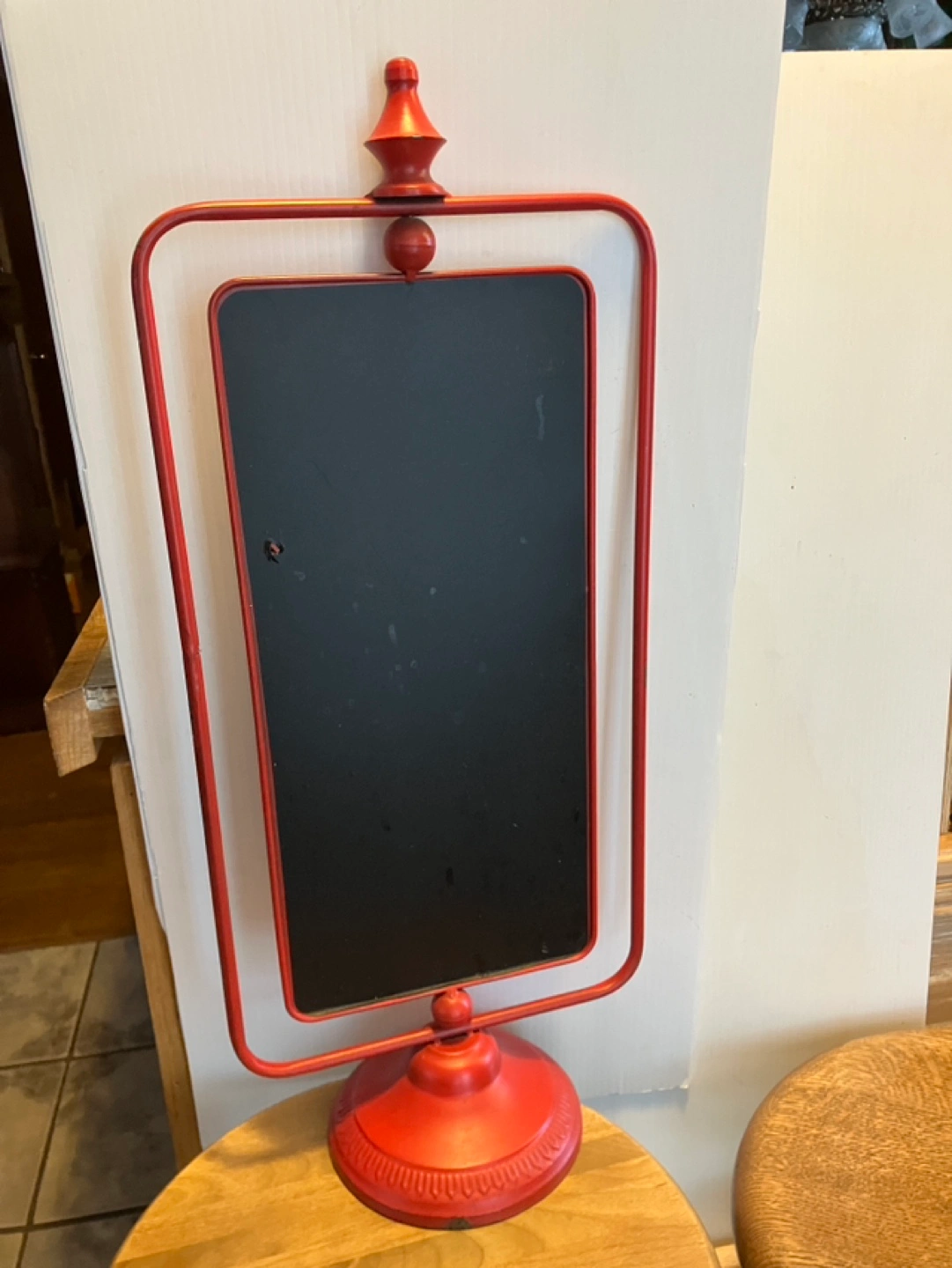 Red Metal Chalkboard / magnetic Sign | Karrot