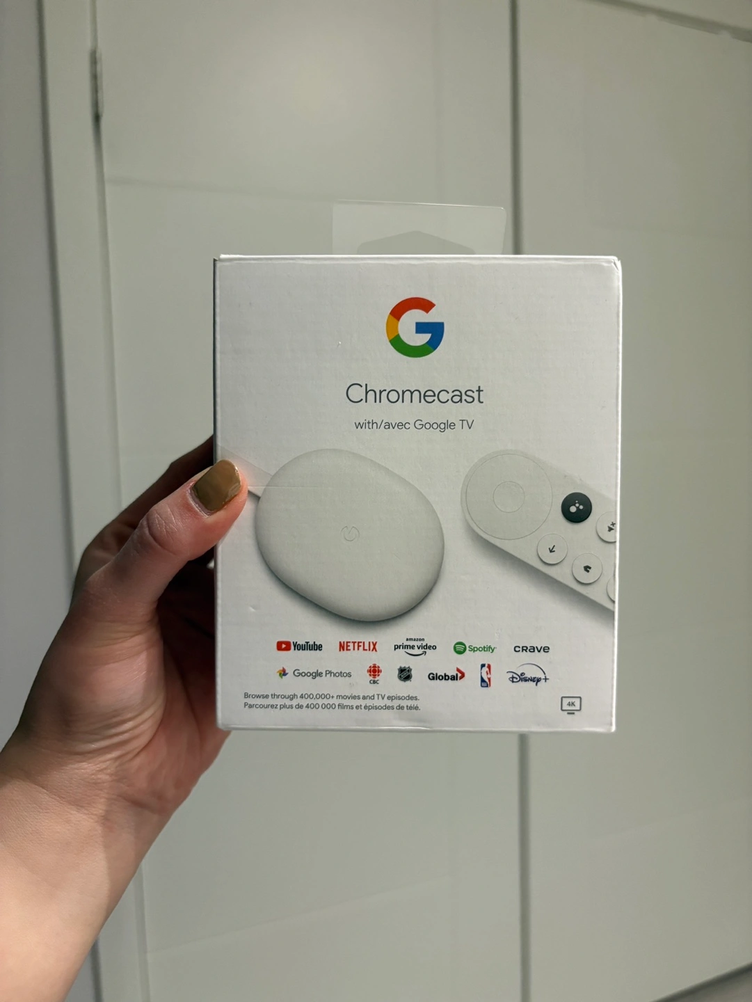 Google Chromecast with Google TV (4K) Snow | Karrot
