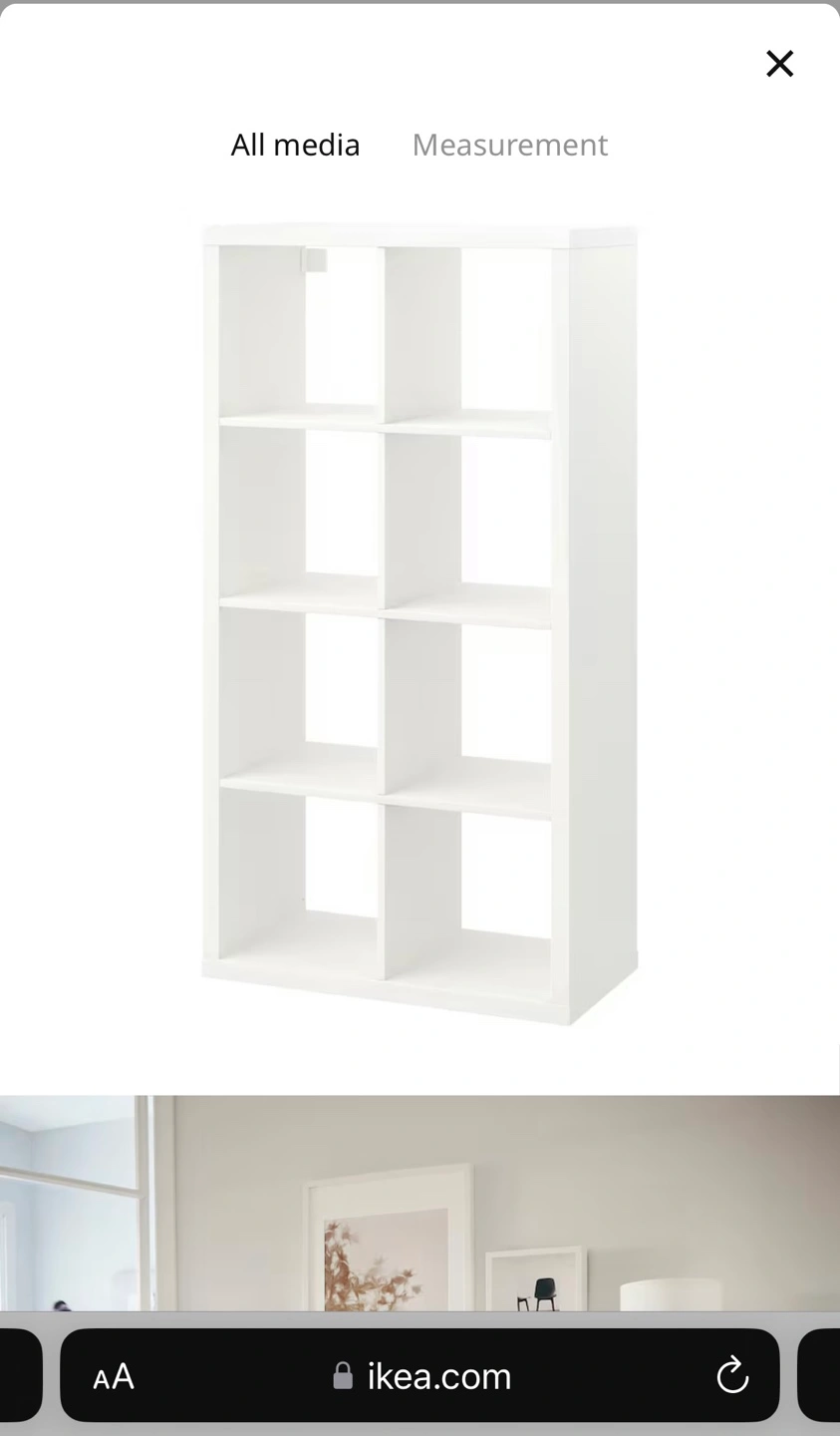 IKEA Kallax 8 Cube Shelving Unit - White | Karrot