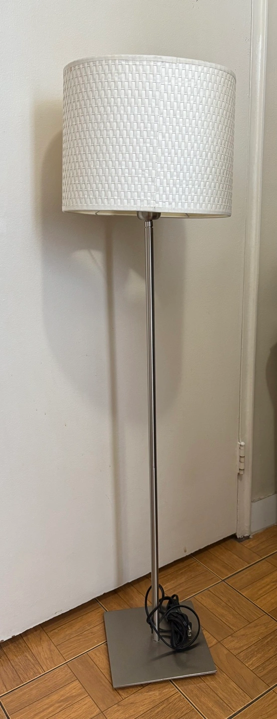 IKEA ALANG Floor Lamp with White Shade- Adjustable Height | Karrot