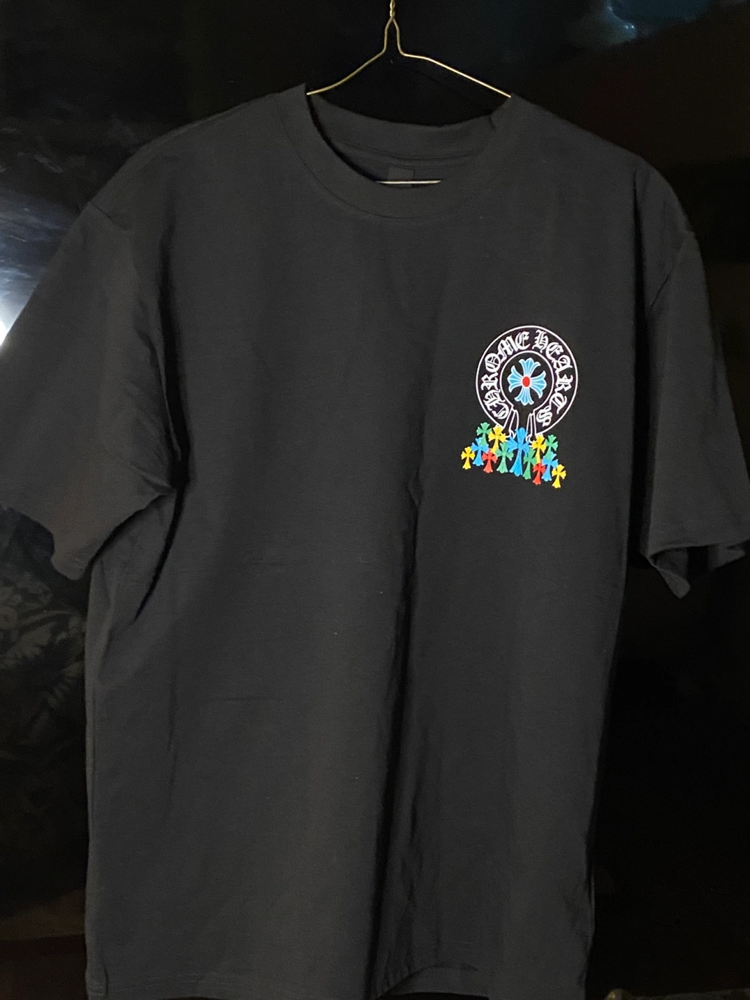 Authentic Chrome Hearts Multicolour Crosses T-Shirt | Karrot