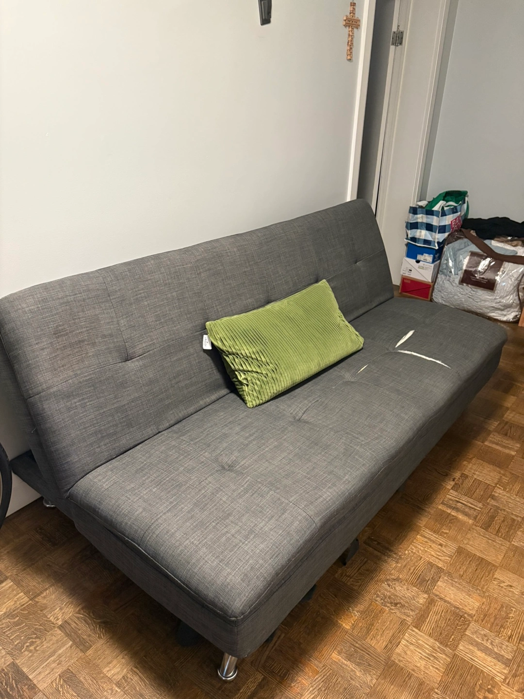 Grey Futon Sofa Bed | Karrot