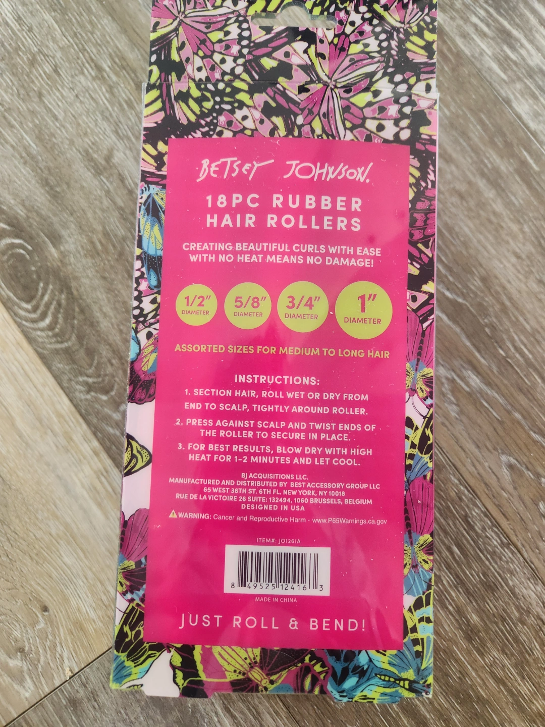 Betsey Johnson 18pc Rubber Hair Rollers | Karrot