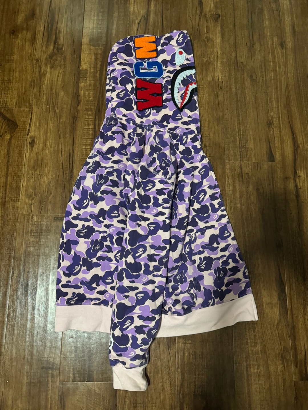 BAPE light purple camo hoodie | Karrot