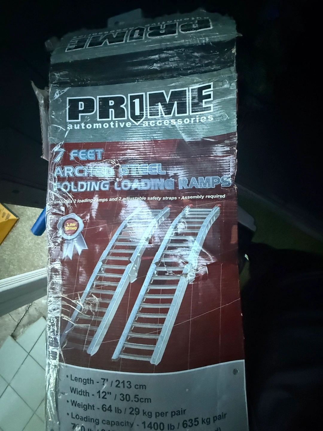 PRIME 7 Feet Arched Steel Folding Loading Ramps - New | Karrot