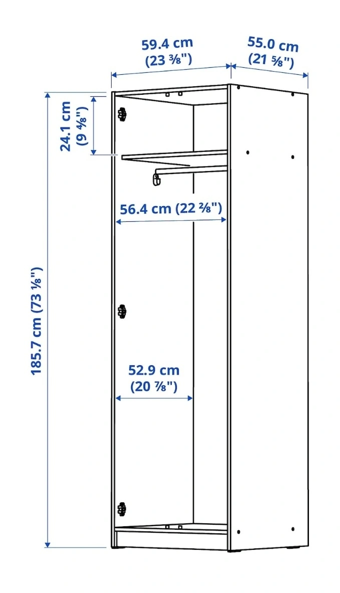 Ikea GURSKEN Wardrobe 2 for $250 | Karrot