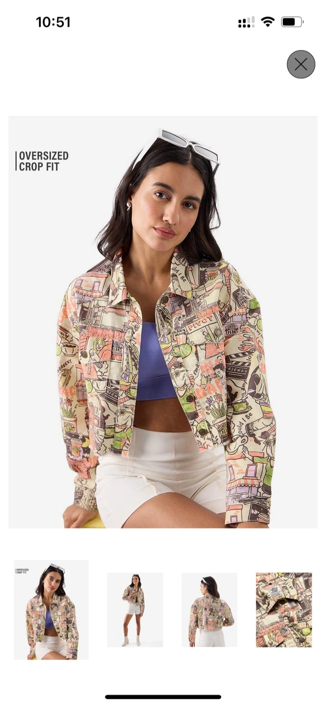 Denim Jacket : Friends Doodle | Karrot
