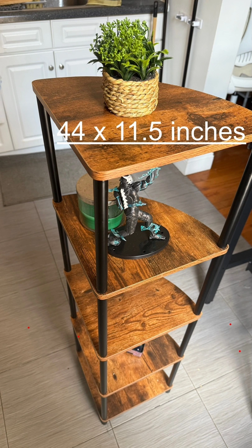 Corner Shelf Unit - 4 Tier Bookshelf | Karrot