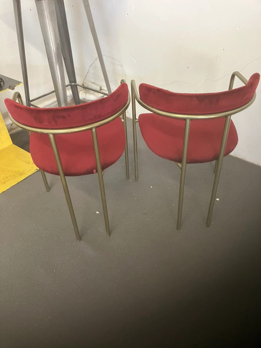 Burgundy Velvet Dining Chairs - Set of Two | Karrot