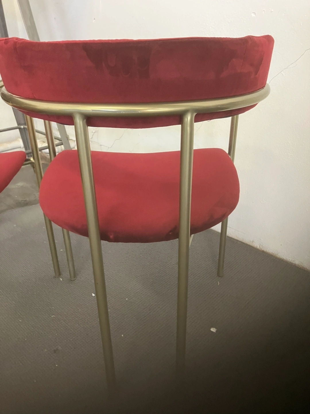 Burgundy Velvet Dining Chairs - Set of Two | Karrot