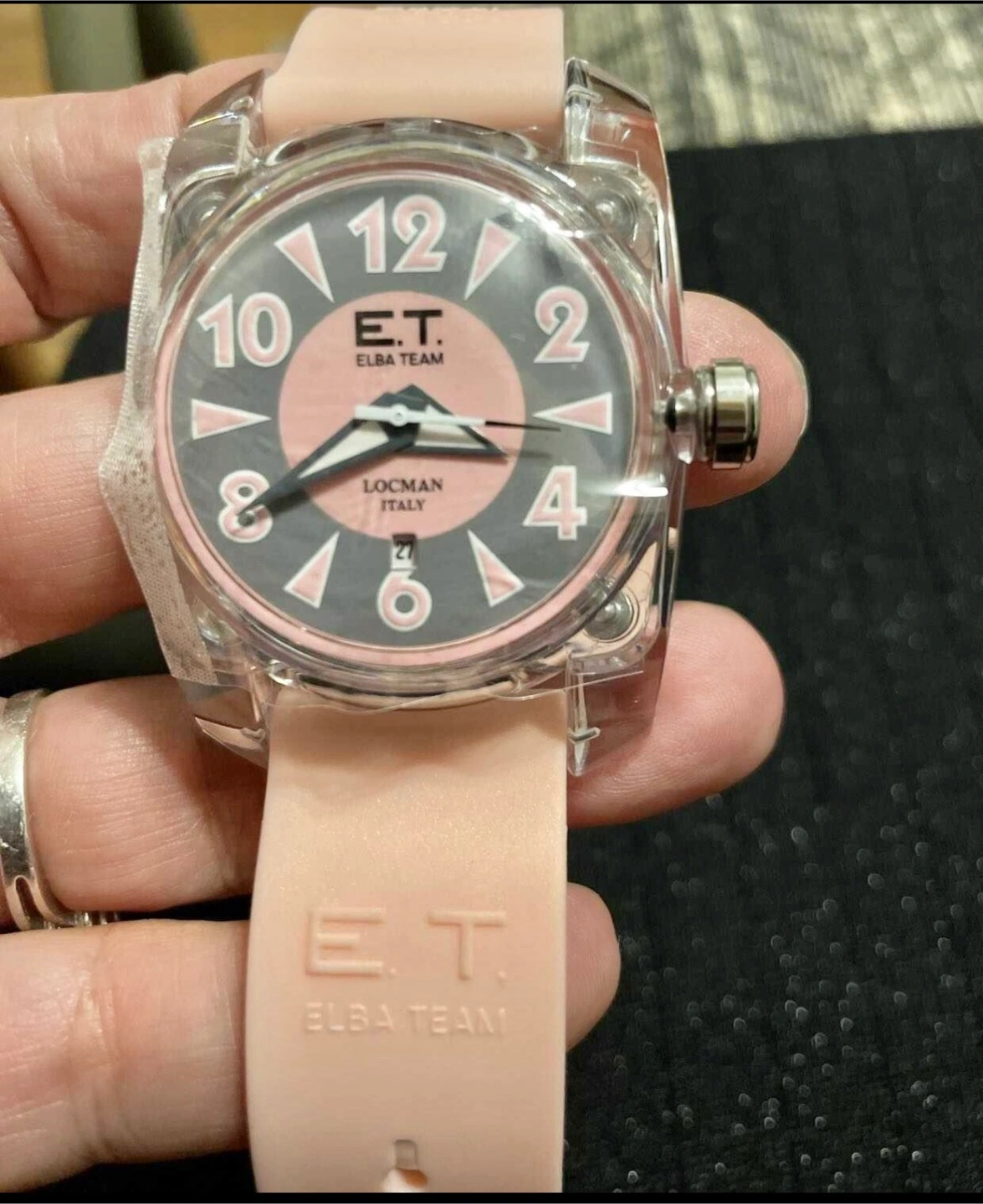 Locman Elba Team Quartz Watch - Pink Silicone Band | Karrot