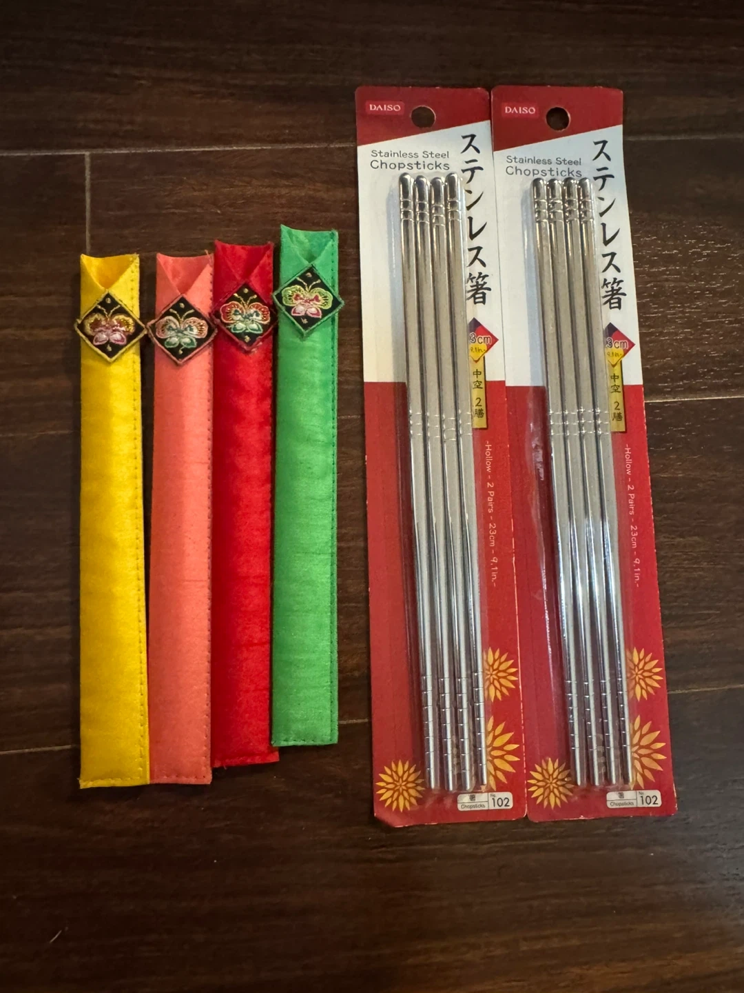 Stainless Steel korean style Chopsticks with Cases | Karrot