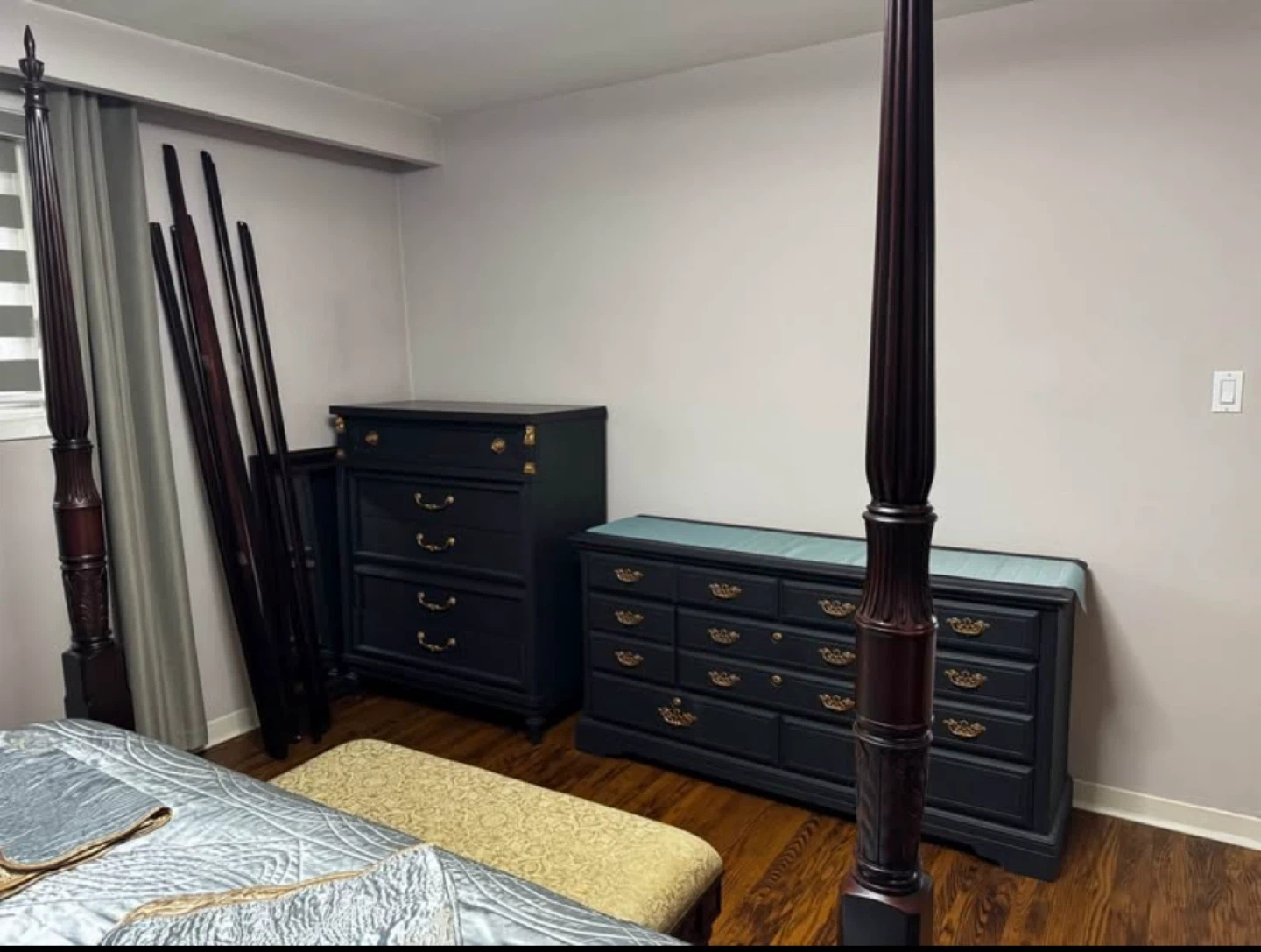 Four-Poster Bed Frame with Side Tables | Karrot