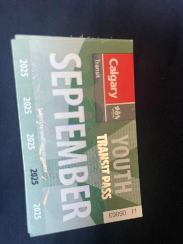 Calgary Transit September 2025 Youth/Adult Pass | Karrot