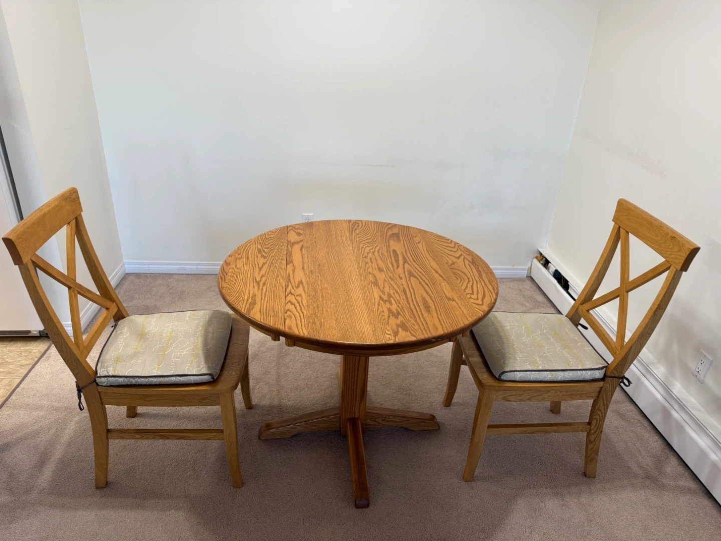 Wooden Dining Table with Two Chairs | Karrot
