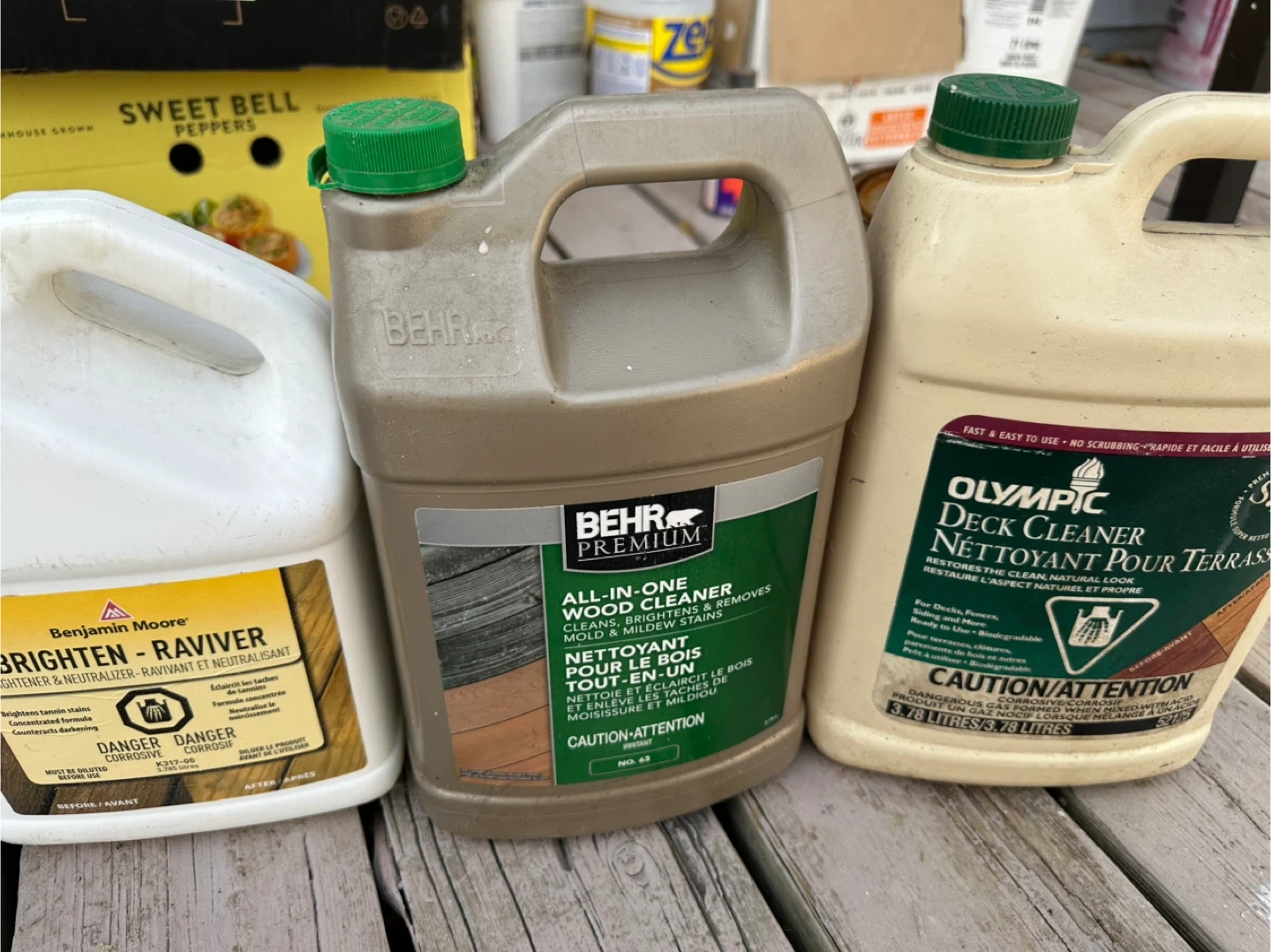 Various Wood & Deck Cleaning Products-all for 25 | Karrot