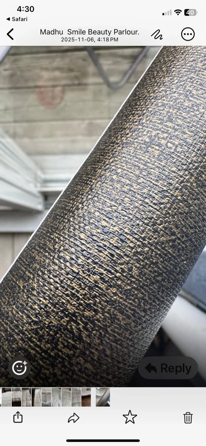 New Guvana Black/Gold Peel & Stick Wallpaper | Karrot