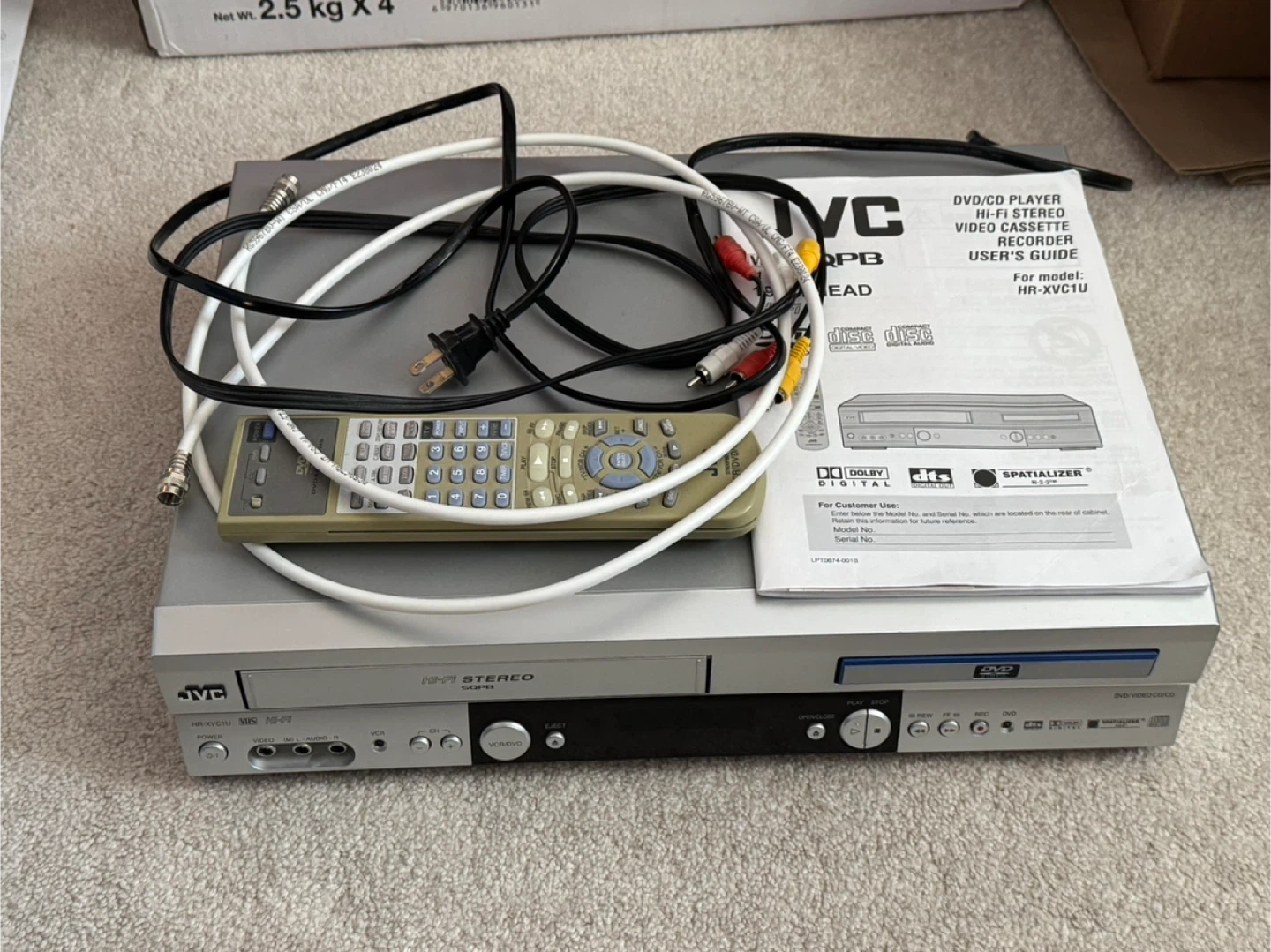 JVC SQPB HR-XVC1U Hi-Fi Stereo DVD/VCR Combo Player | Karrot