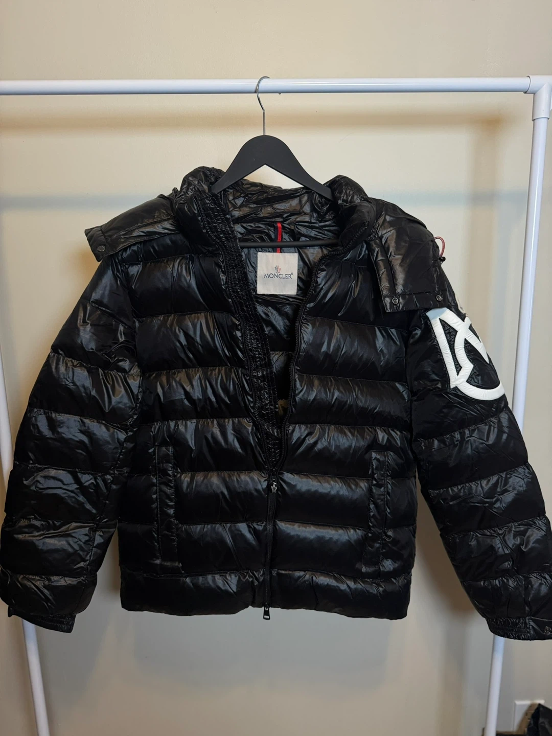 Moncler Black Padded Down Jacket | Karrot