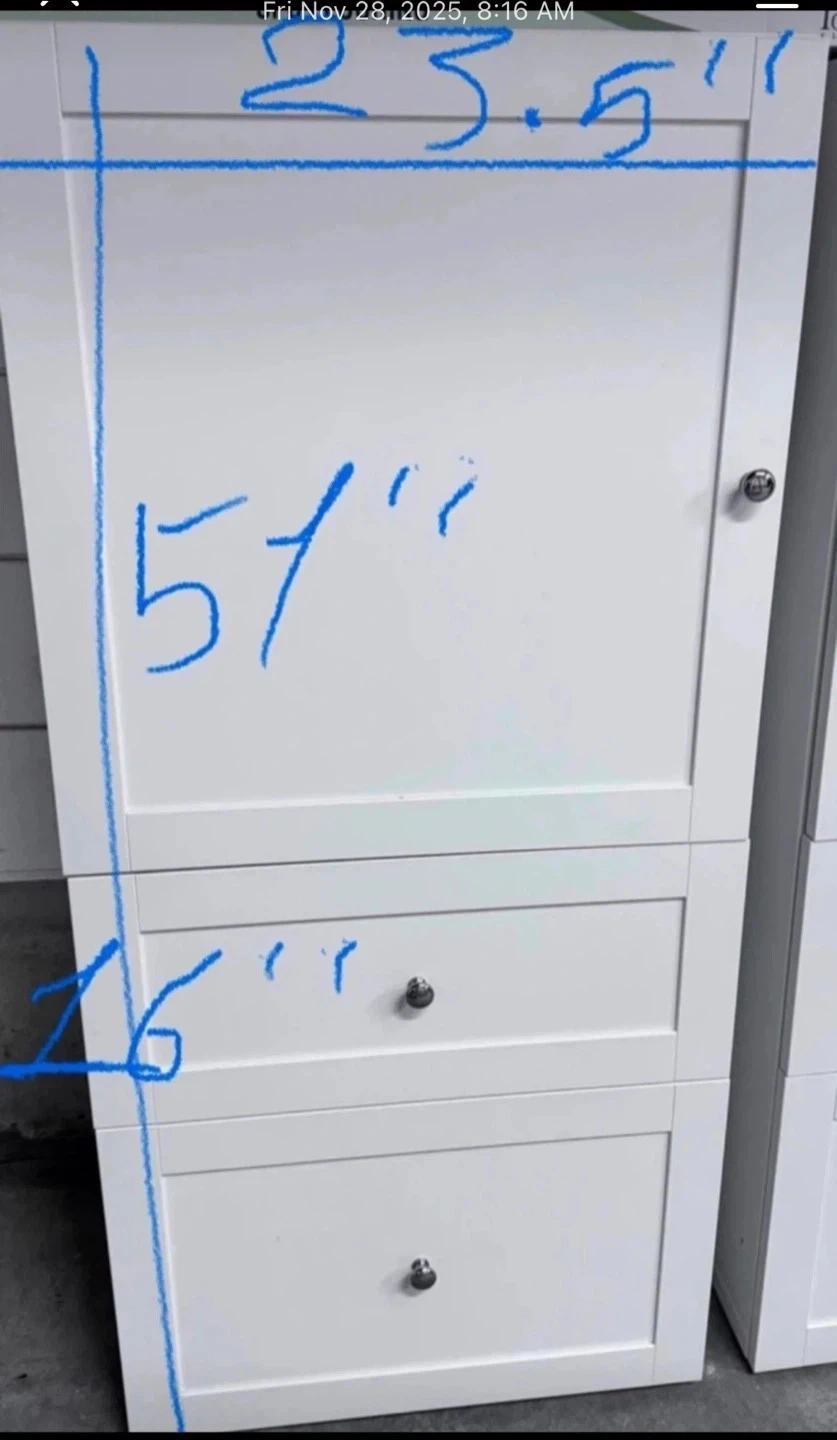 White Wardrobe with Drawers | Karrot