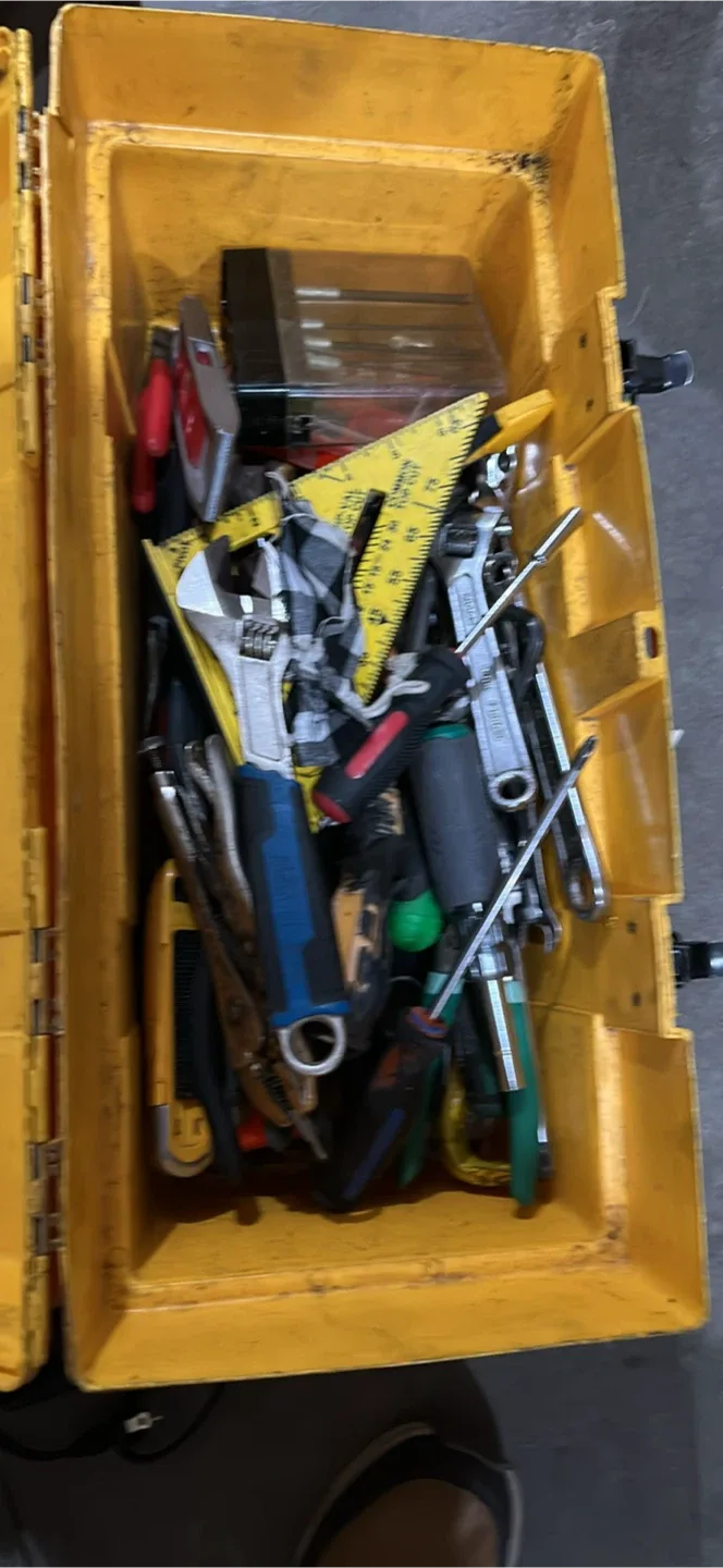 Yellow Tool Box with Tools | Karrot