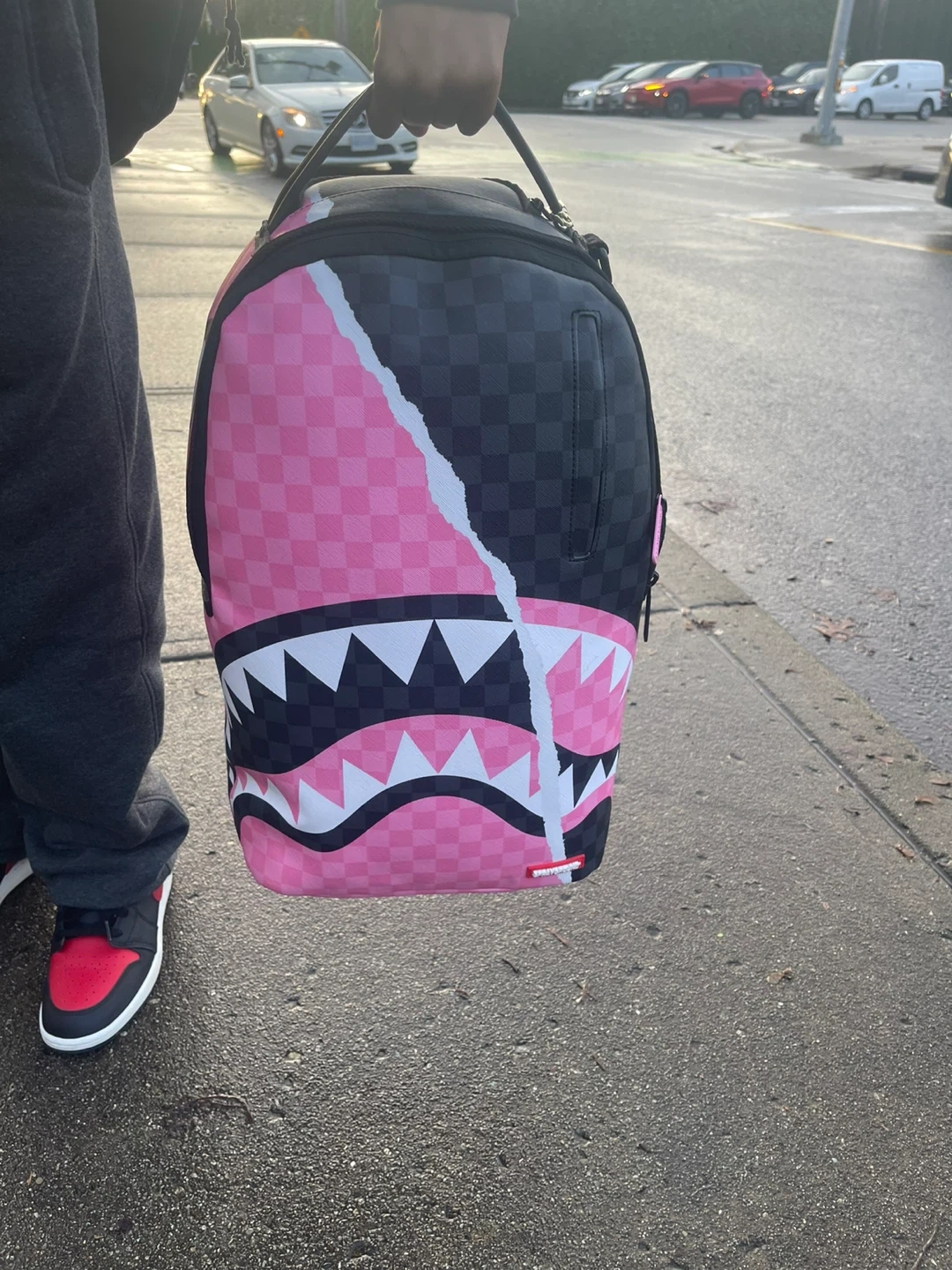Sprayground Pink Shark Backpack | Karrot