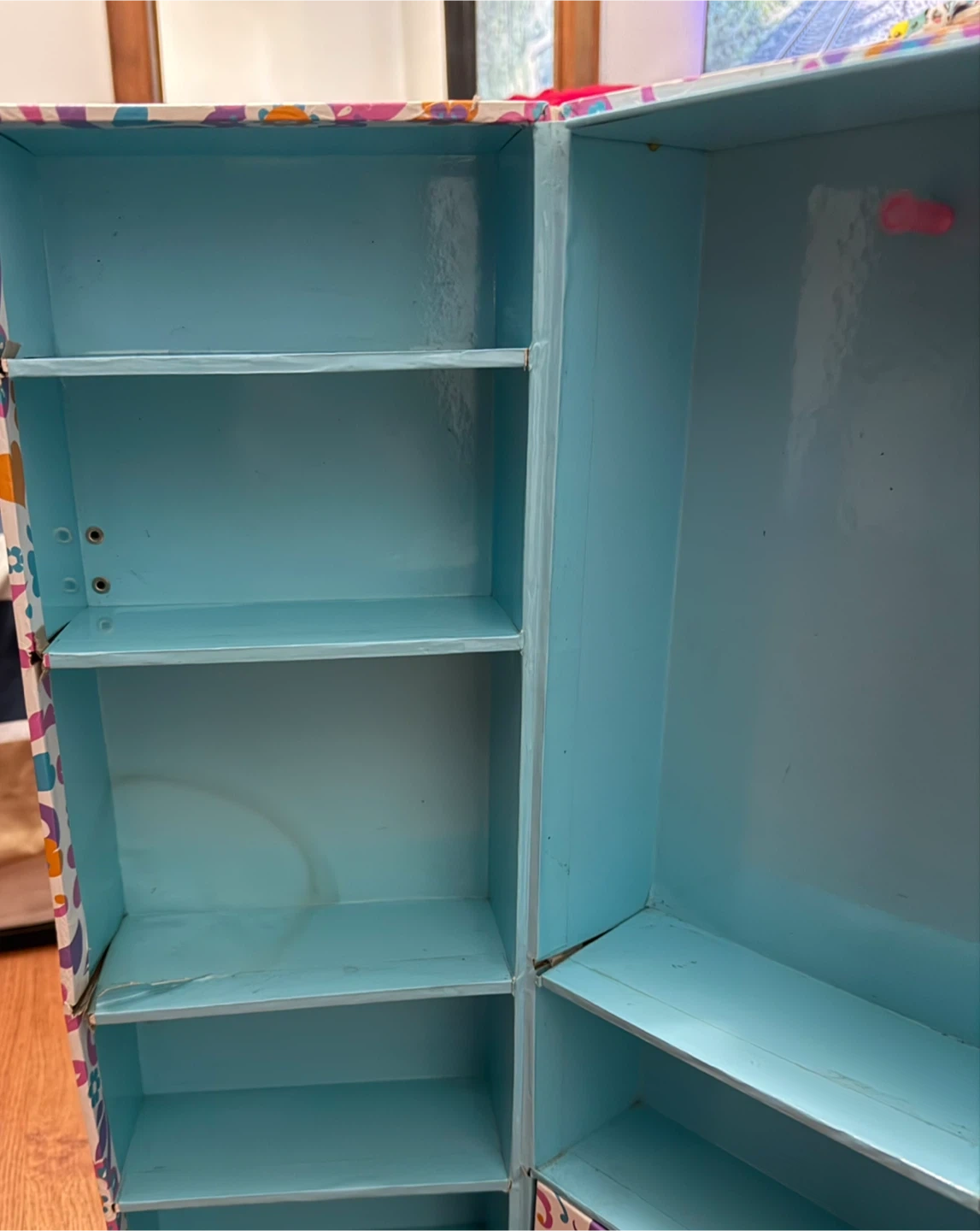 Doll Wardrobe with Mirror and Shelves | Karrot