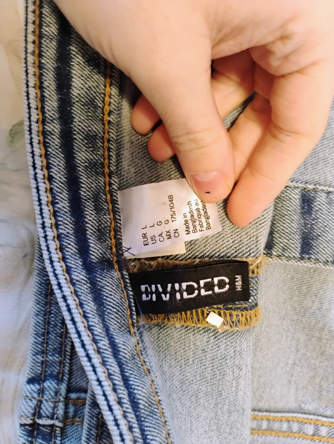 H&M Divided Denim Bustier Top - Size L | Karrot