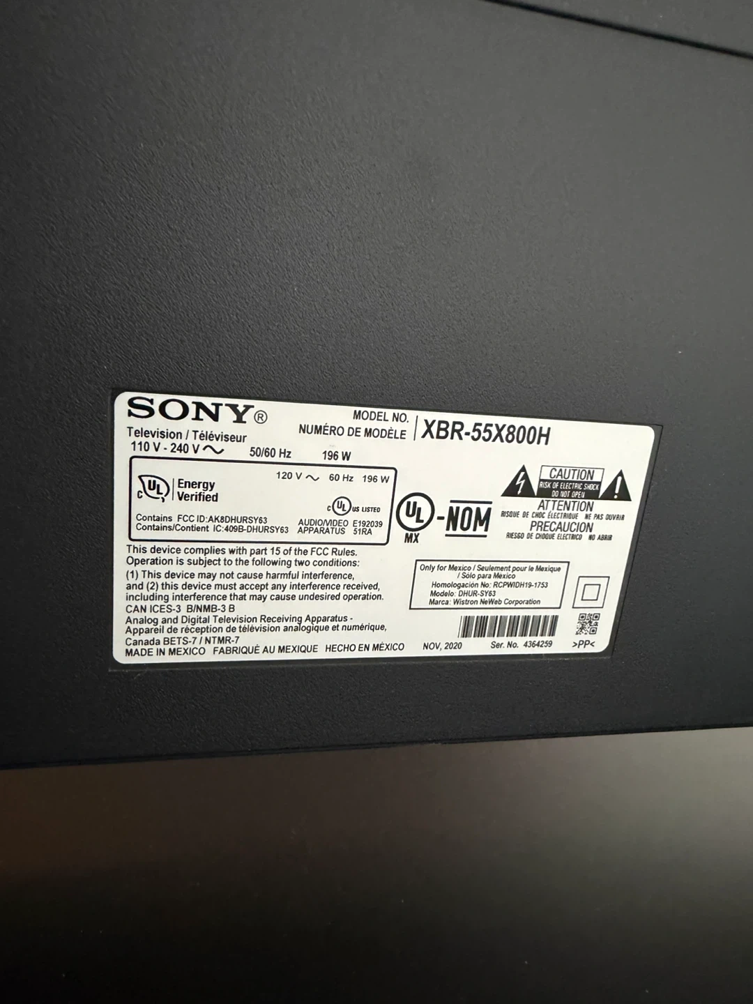 Sony Bravia XBR-55X800H 55" TV | Karrot