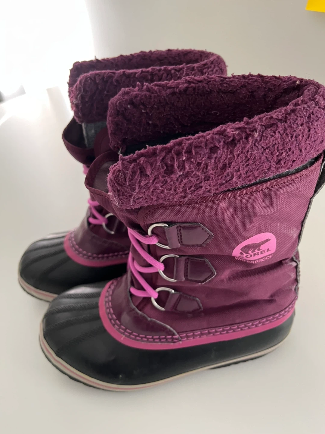 Sorel Waterproof Winter Boots - Purple - Youth Size 3 | Karrot