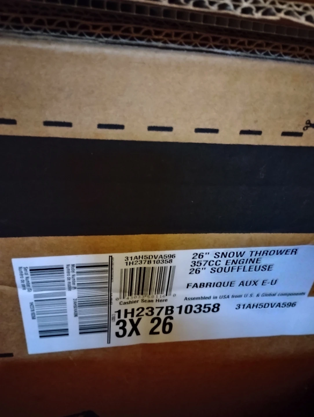 Cub Cadet 26-inch Snow Blower - Like New! | Karrot