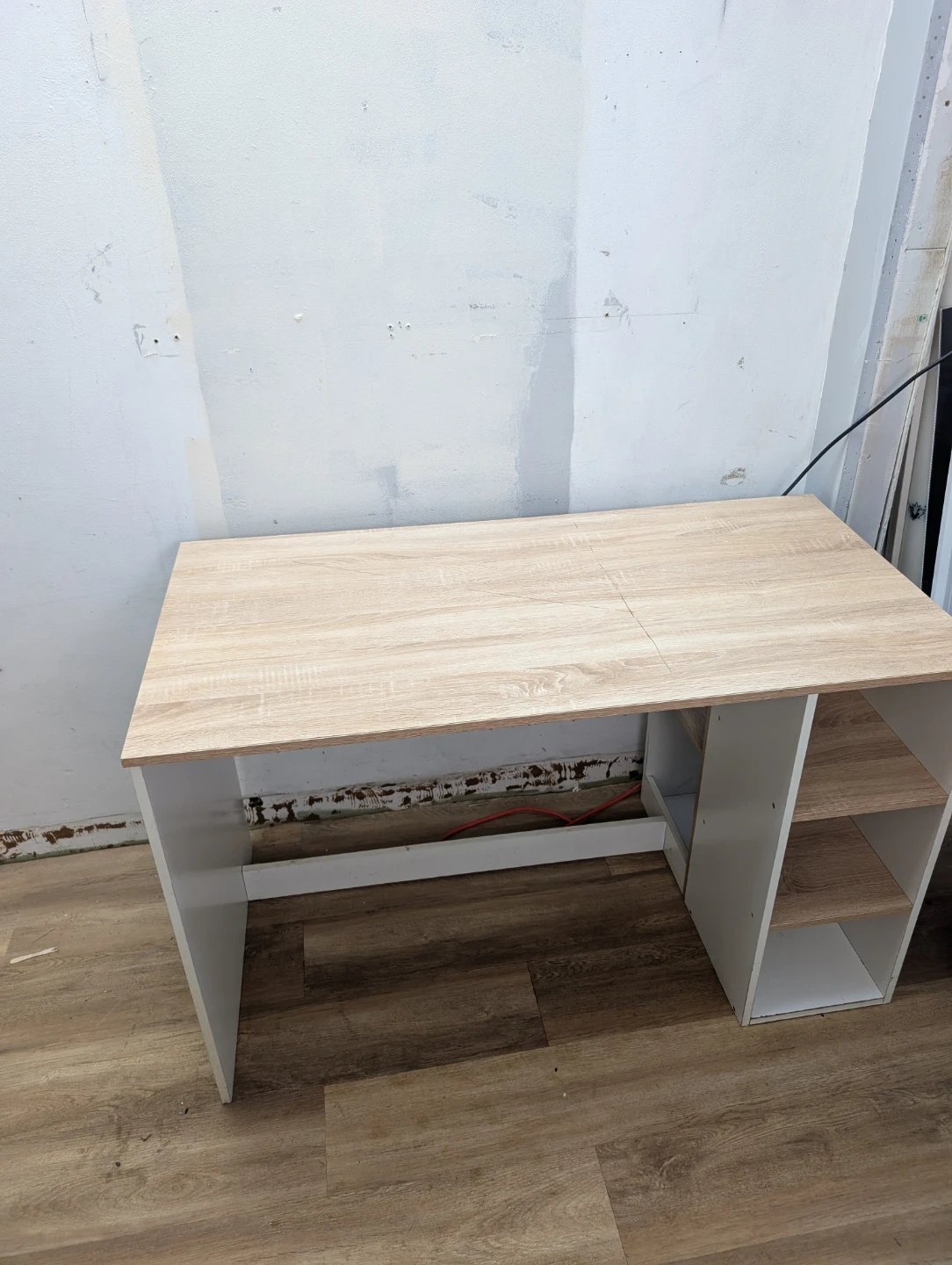 Wooden Desk with Built in Shelves | Karrot