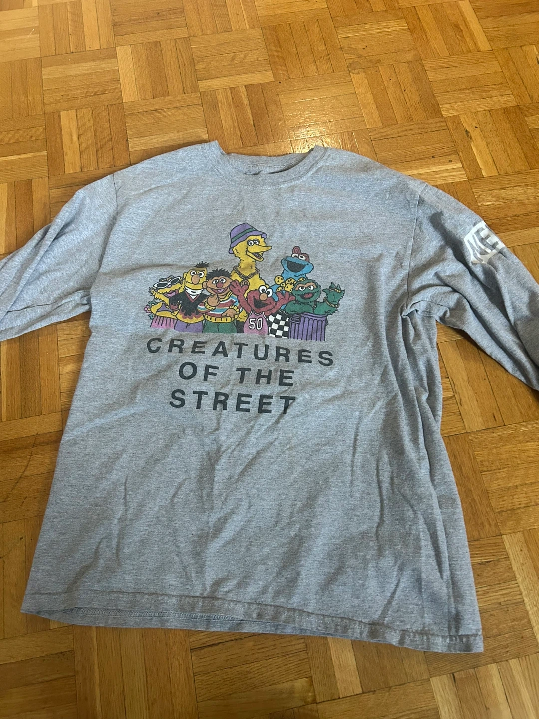 Sesame Street NEFF Long Sleeve T-Shirt - Grey - Medium | Karrot